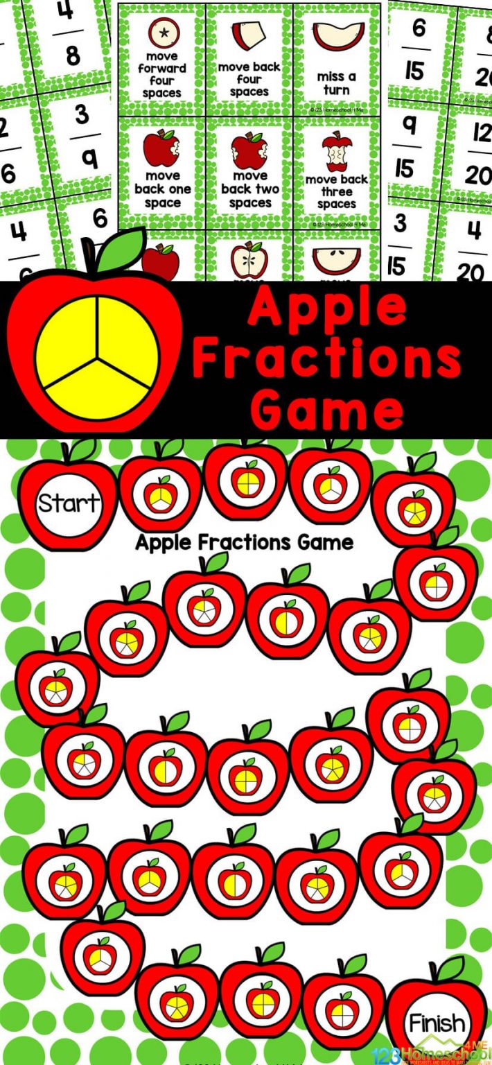 Apple Fractions Review Game | Free Homeschool Deals