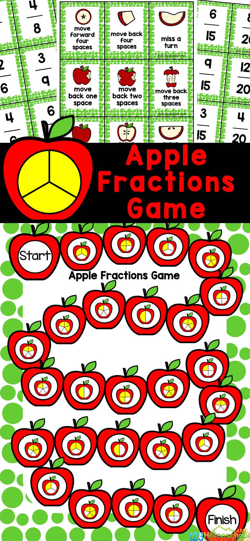 Apple Fractions Review Game | Free Homeschool Deals