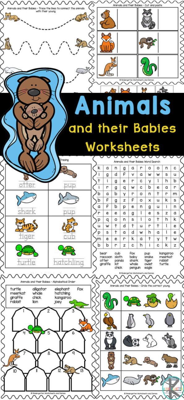 Animal Baby Learning Pages | Free Homeschool Deals