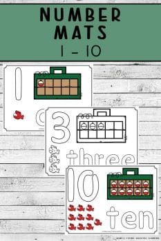 Preschool Counting Playdough Mats | Free Homeschool Deals