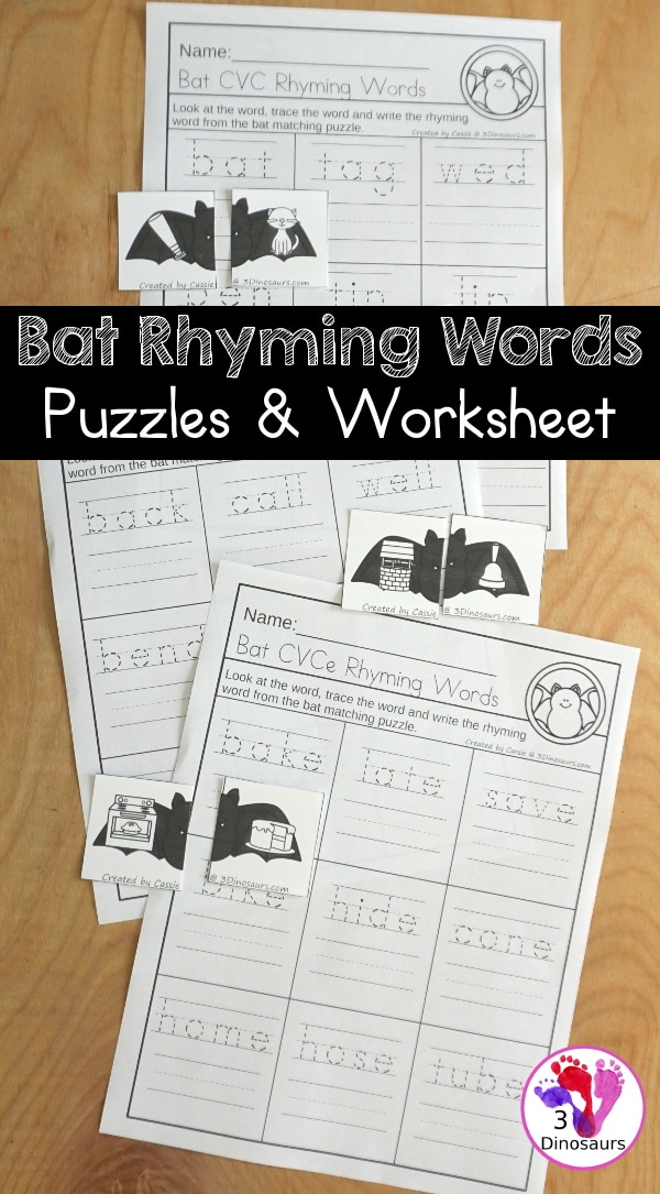Bat Themed Tracing Worksheets | Free Homeschool Deals
