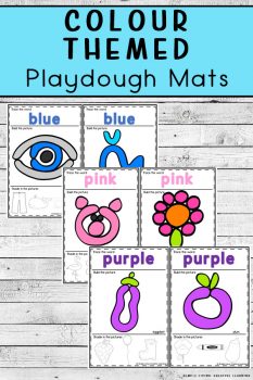 Color Playdough Mats | Free Homeschool Deals