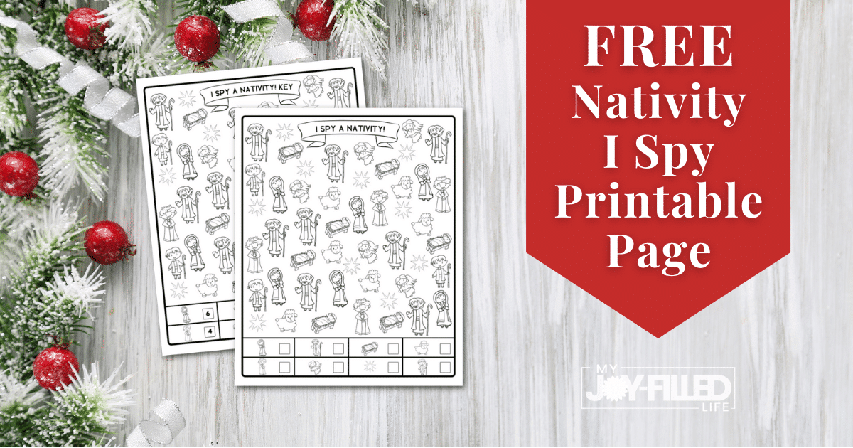 I Spy Nativity Worksheet | Free Homeschool Deals