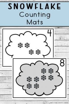 Snowflake Counting Mats | Free Homeschool Deals