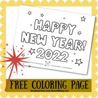 Happy New Years Coloring Pages | Free Homeschool Deals