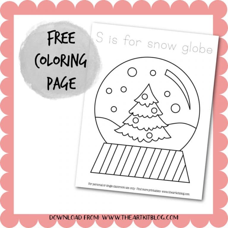 Snow Globe Coloring Pages | Free Homeschool Deals