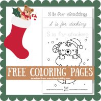 Christmas Stocking Coloring Pages | Free Homeschool Deals