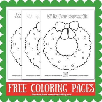 Coloring Christmas Wreath | Free Homeschool Deals