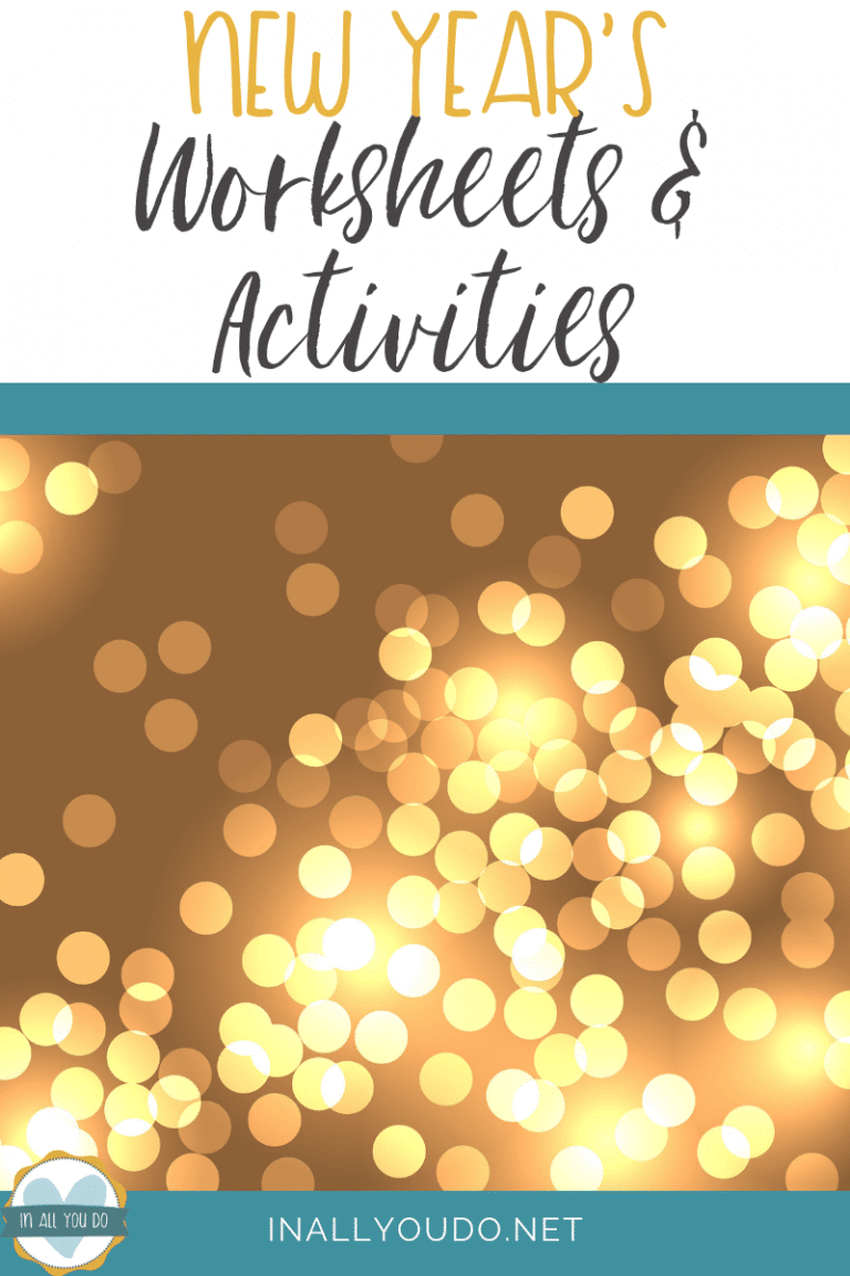 New Year's Activity Worksheets | Free Homeschool Deals