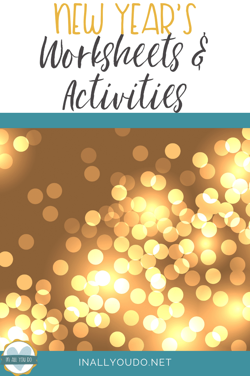 New Year's Activity Worksheets | Free Homeschool Deals