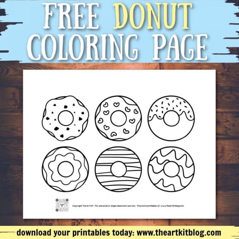 Donut Coloring Page | Free Homeschool Deals