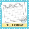 Printable January Calendar | Free Homeschool Deals