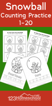 Winter Themed Counting Practice | Free Homeschool Deals