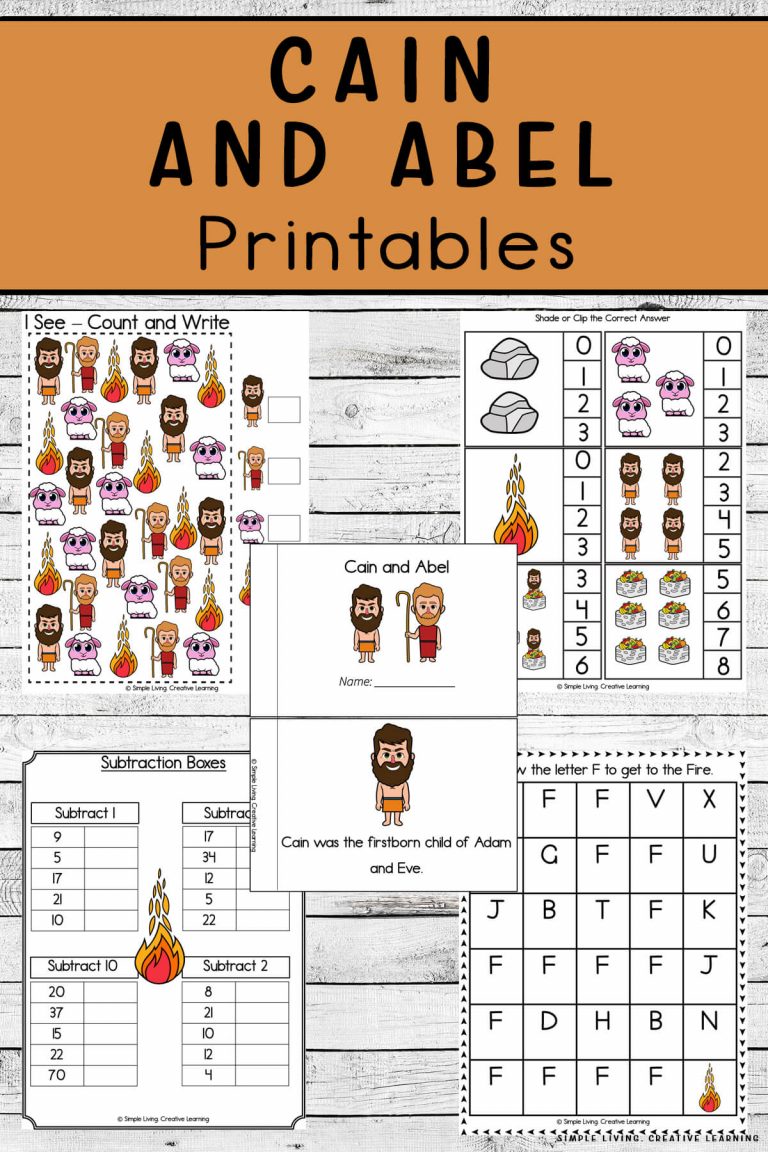 Cain and Abel Printable Pages | Free Homeschool Deals