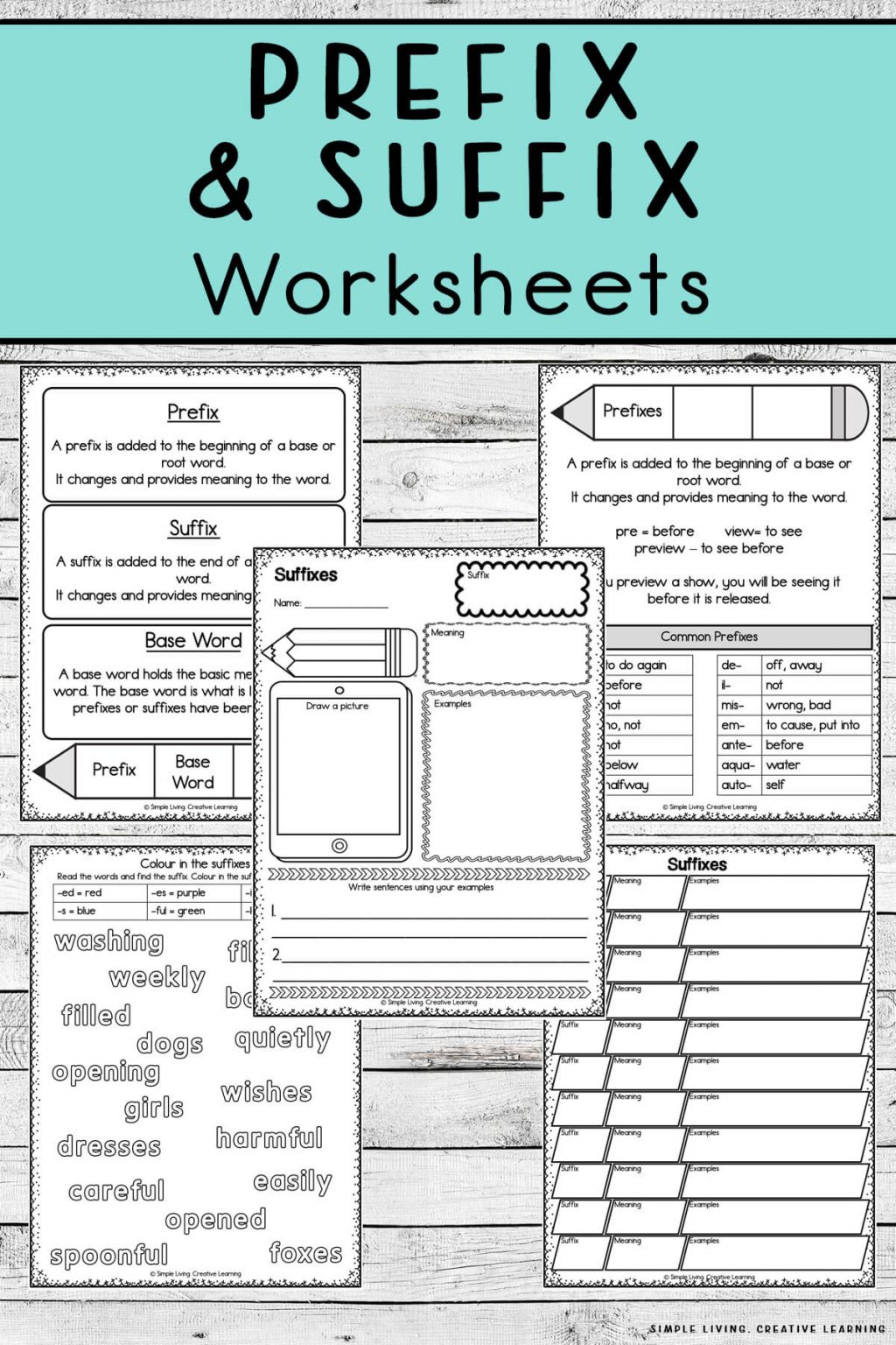 Prefix and Suffix Worksheets | Free Homeschool Deals