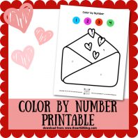 Color by Number Heart Page | Free Homeschool Deals