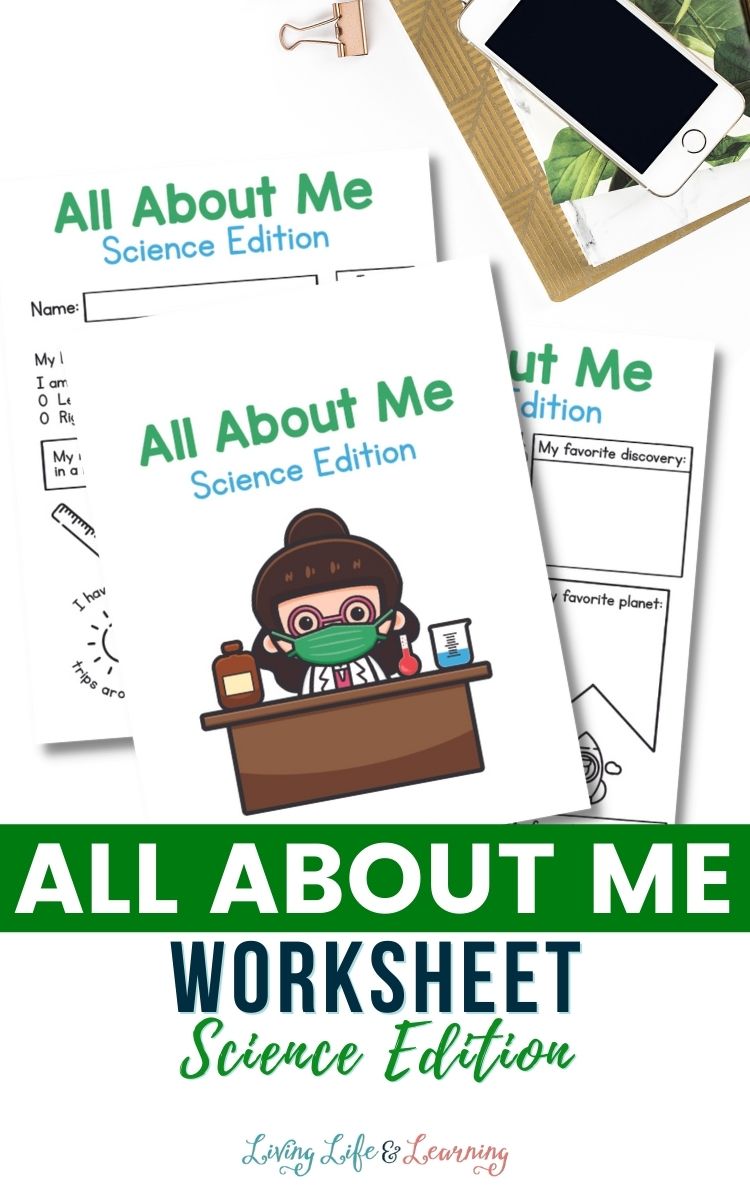 Science About Me Worksheet