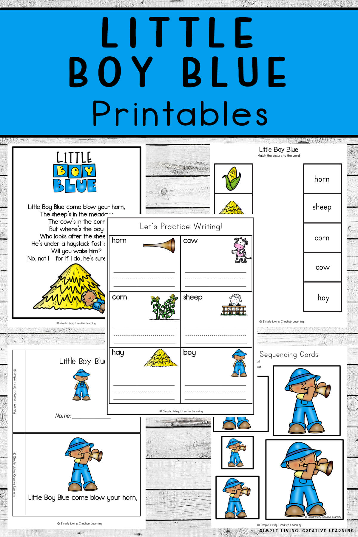 Little Boy Blue Worksheets | Free Homeschool Deals