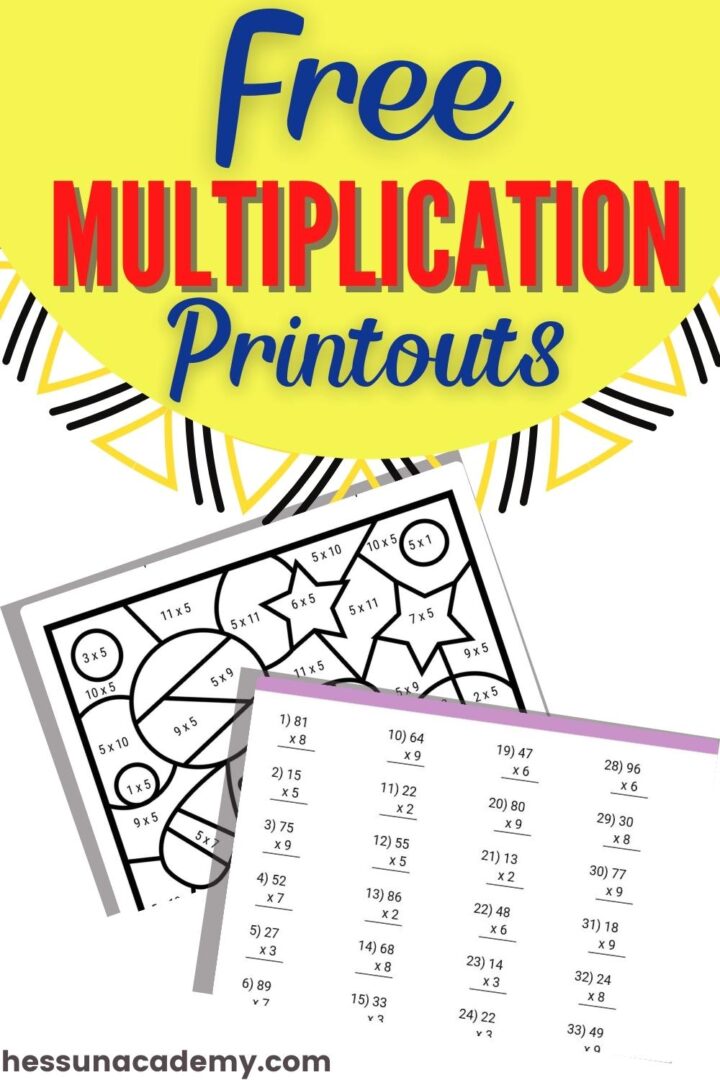 Free Multiplication Printables | Free Homeschool Deals