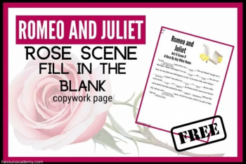 Romeo and Juliet Mad Lib | Free Homeschool Deals
