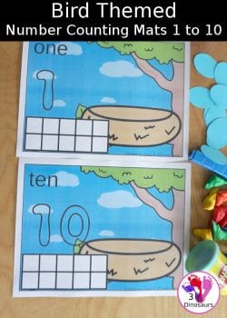 Bird Counting Mats | Free Homeschool Deals