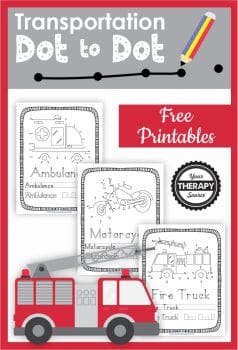 Connecting Dots Transportation Pages | Free Homeschool Deals