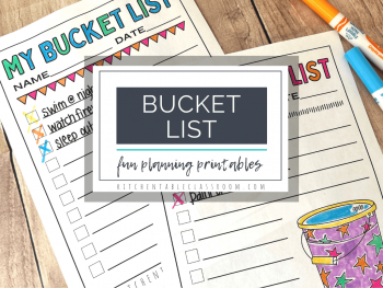 Bucket List Printables | Free Homeschool Deals