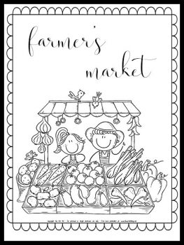 Farmer's Market Coloring Page | Free Homeschool Deals