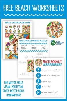 Beach Activity Worksheets | Free Homeschool Deals