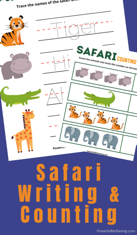 Safari Counting and Tracing Pages | Free Homeschool Deals