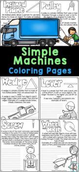 Simple Machine Coloring Pages | Free Homeschool Deals