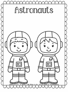 Astronauts Coloring Page | Free Homeschool Deals