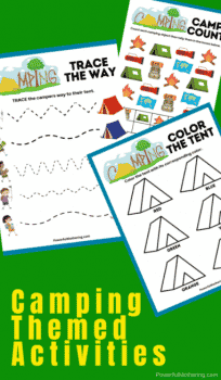 Camping Activity Pages | Free Homeschool Deals