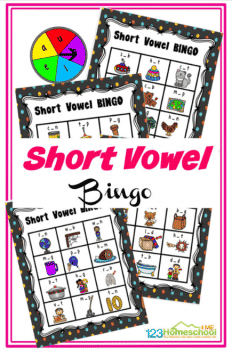 Short Vowel Bingo | Free Homeschool Deals