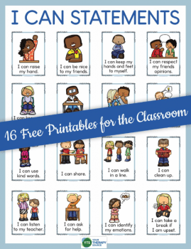 I Can Statement Printables | Free Homeschool Deals