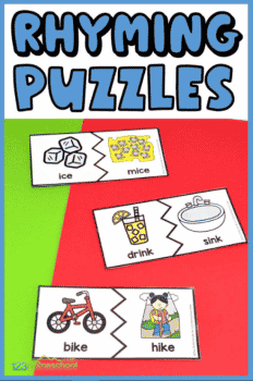 Rhyming Puzzle Activity | Free Homeschool Deals