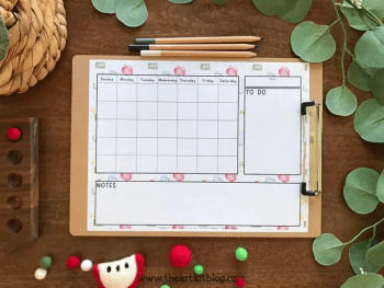 Undated Calendar Printable | Free Homeschool Deals