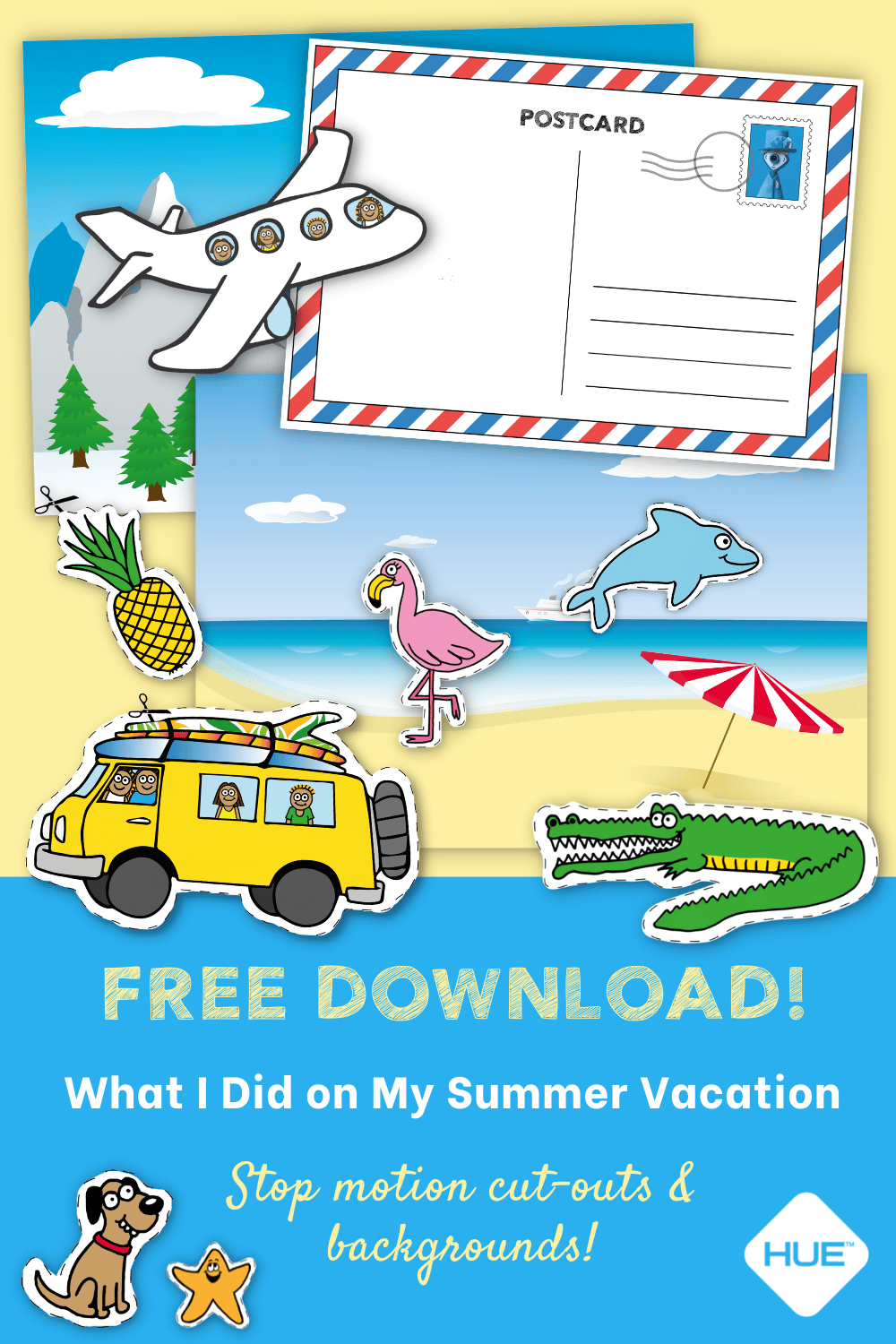 Animate your Summer with FREE creative resources from HUE! | Free ...