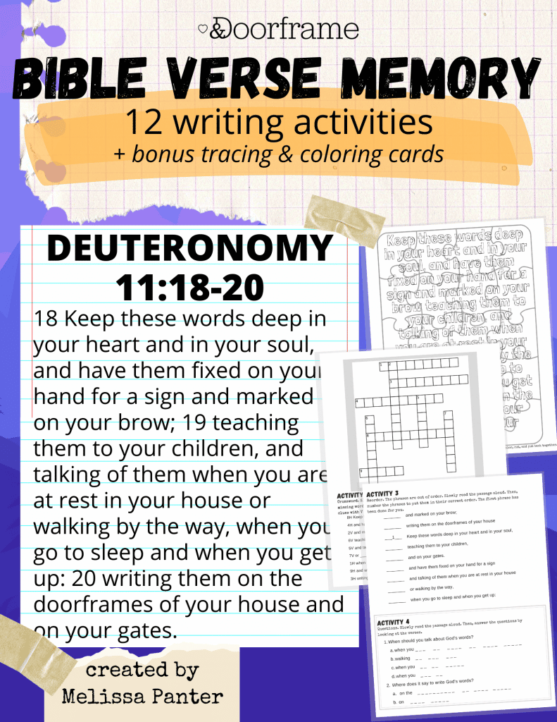 Bible Memory Activities for the Whole Family | Free Homeschool Deals