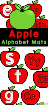 Apple Alphabet Mats | Free Homeschool Deals