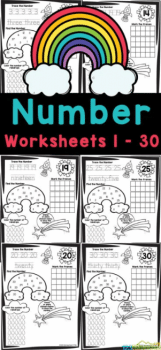 Number Worksheets 1-30 | Free Homeschool Deals