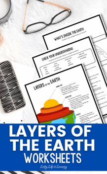 Layers of the Earth Worksheets | Free Homeschool Deals