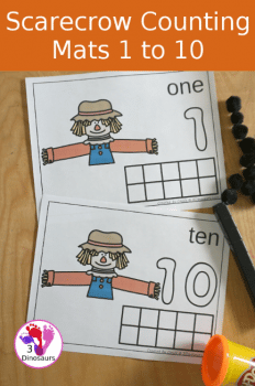 Scarecrow Counting Mat | Free Homeschool Deals