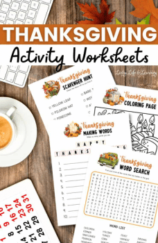 Thanksgiving Activity Worksheets | Free Homeschool Deals