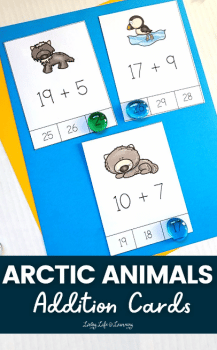 Arctic Animals Addition Cards | Free Homeschool Deals