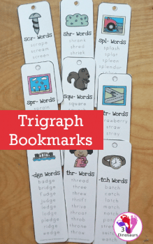 Trigraph Bookmarks | Free Homeschool Deals