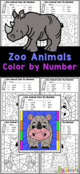 Zoo Color by Number | Free Homeschool Deals