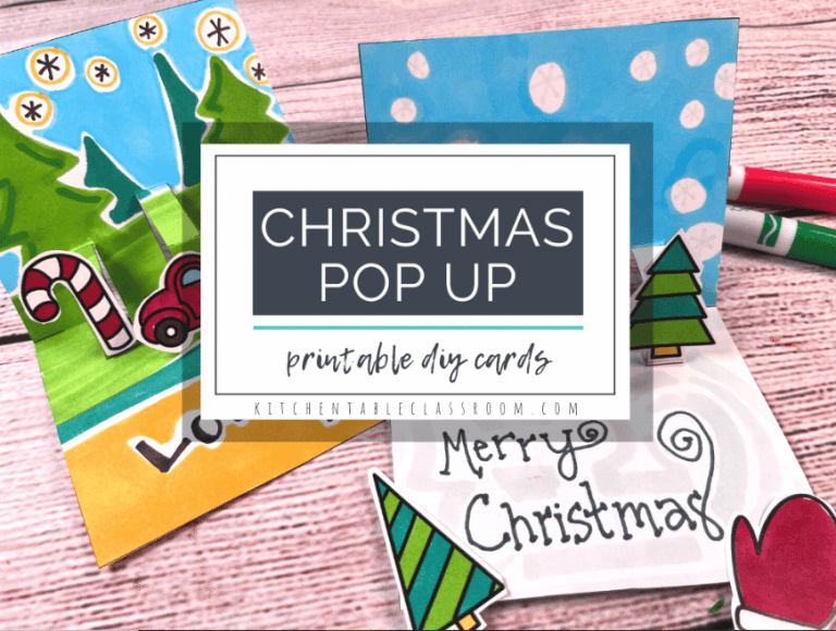 Christmas Pop Up Cards | Free Homeschool Deals