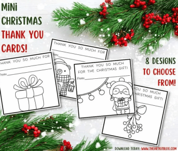 Christmas Thank You Cards | Free Homeschool Deals