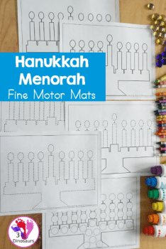 Hanukkah Fine Motor Skills Mats | Free Homeschool Deals